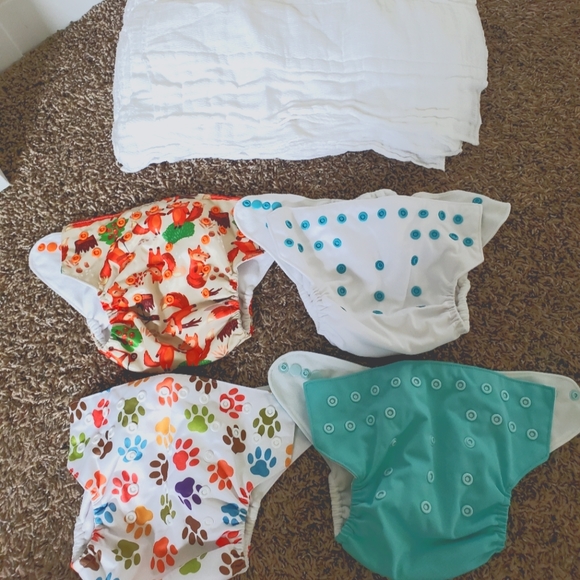 Other | Cloth Diapers And Bag | Poshmark